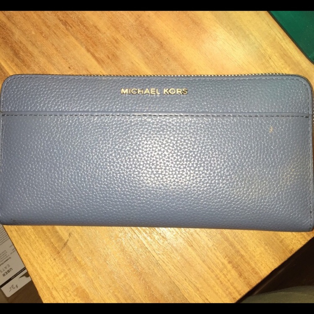 Baby Blue Mk Full Sized Wallet - Gem
